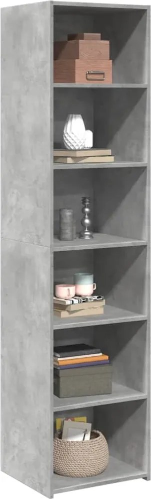 Skříň highboard betonově šedá 45 x 41 x 185 cm kompozitní dřevo 3281676