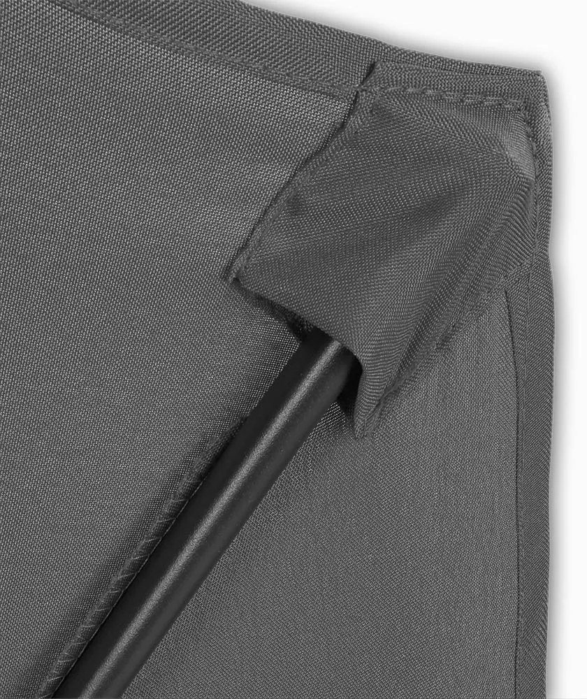 Půlkruhový slunečník antracit průměr 270 cm 104164