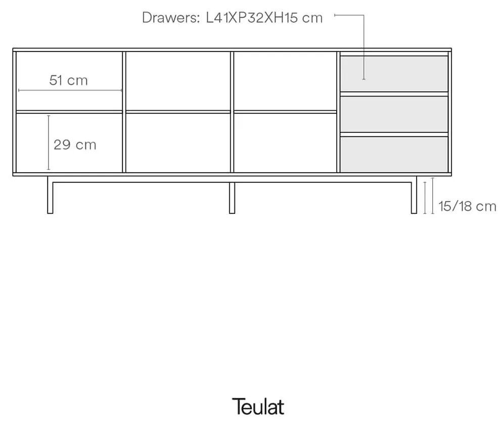 Komoda sierra bílá 80 x 211 MUZZA