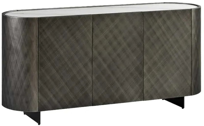 Designová komoda Wilhelmina 150 cm antracitová