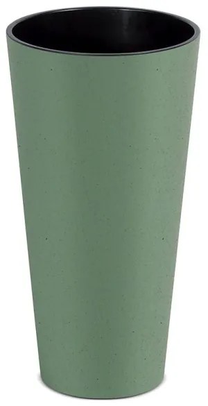 PROSPERPLAST Květináč - TUBUS SLIM Eco Wood Průměr: 30 cm, Barva: naturo