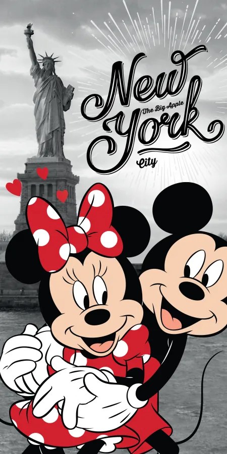 Vesna | Osuška Mickey and Minnie in New York 70x140 cm