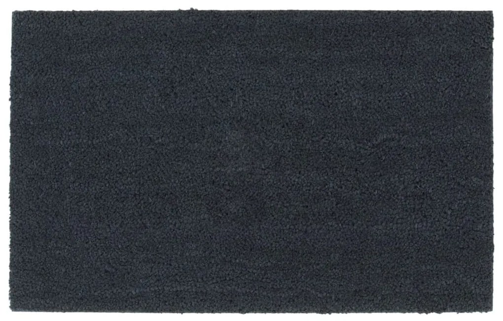 Rohožka před dveře tmavě šedá 50 x 80 cm kokosové vlákno 155587