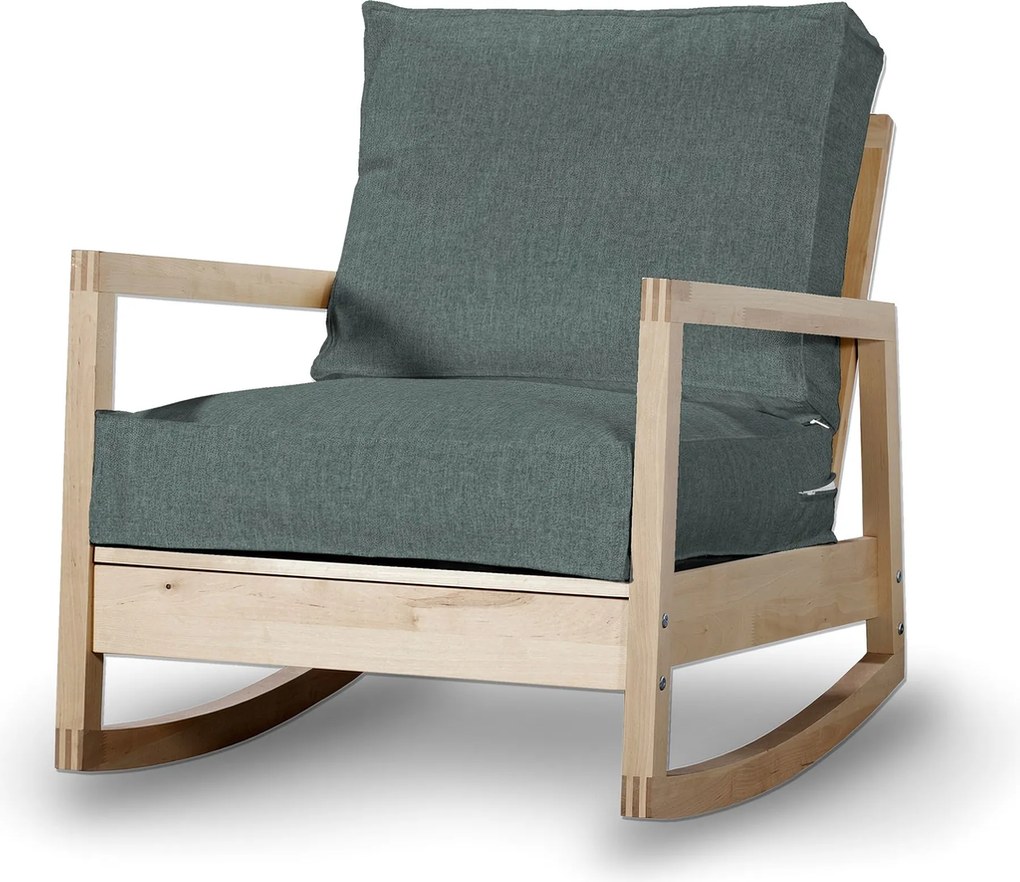 Potah na křeslo IKEA Lillberg barva modrá látka pletený vzor