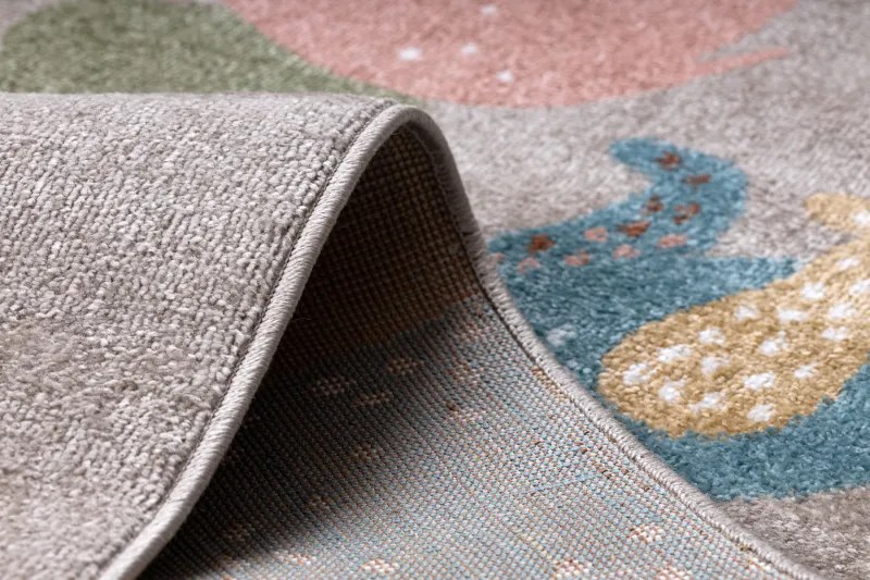 Dywany Łuszczów, Dětský kusový koberec Fun Africa beige, 80x150, vícebarevná, dětský pokoj