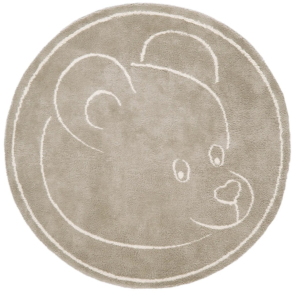 Bighome - Koberec TEDDY Bear Rectangle 120x170cm - béžová