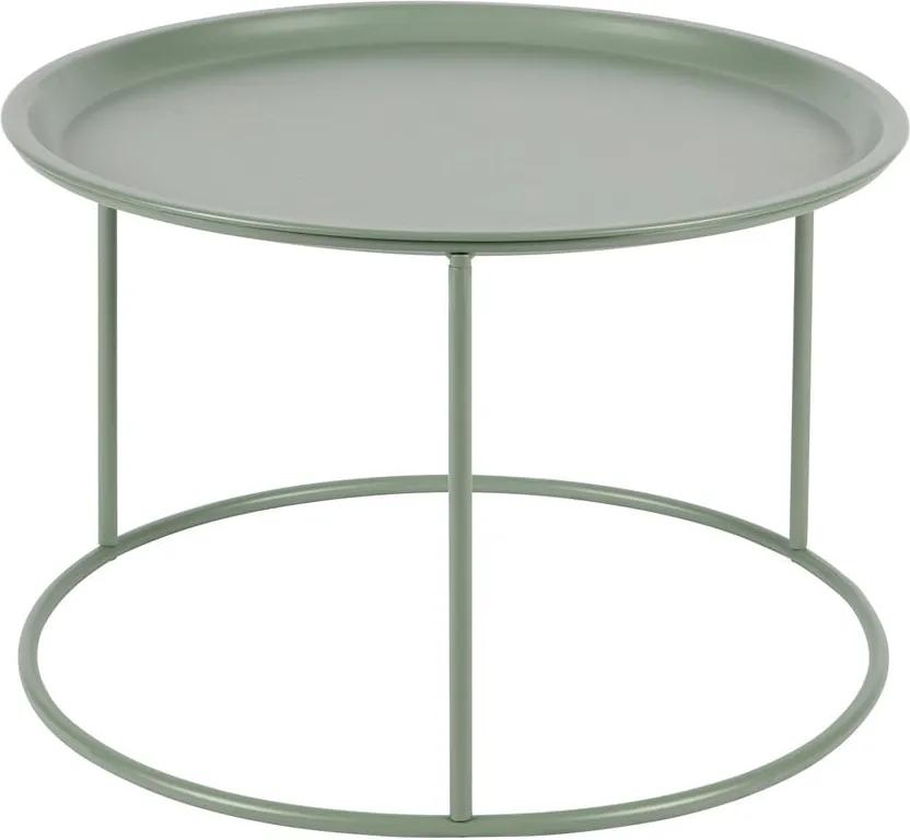 Světle zelený konferenční stolek WOOOD Ivar, ⌀ 56 cm