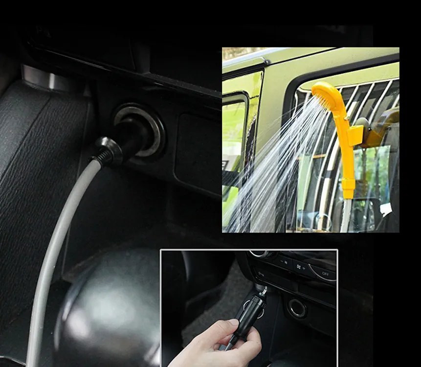Verk Group Turistická sprcha 12v přenosné kempinkové čerpadlo do auta