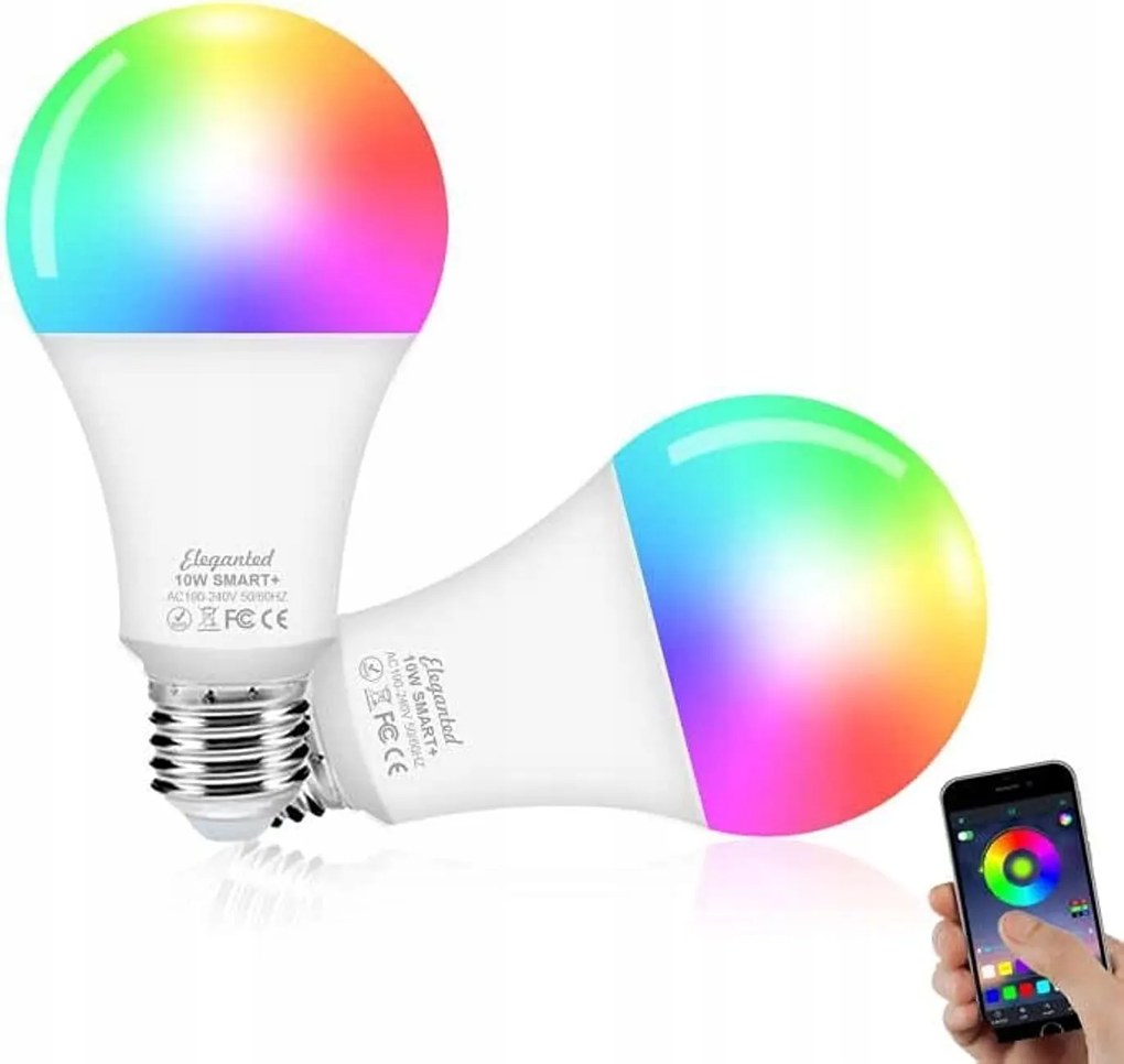 Led Žárovka Elegantní Rgb Wifi 4KS Stmívatelné Žárovky Rgb 2700K-6500K Pro