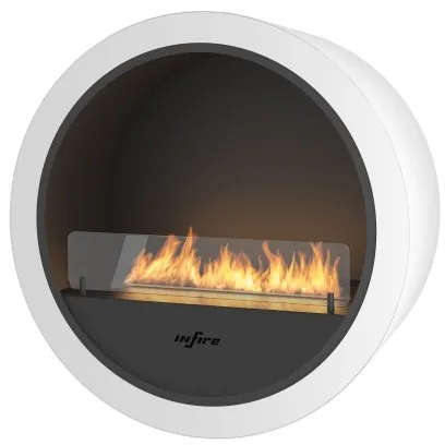 InFire - Nástěnný BIO krb pr. 70 cm 3kW bílá