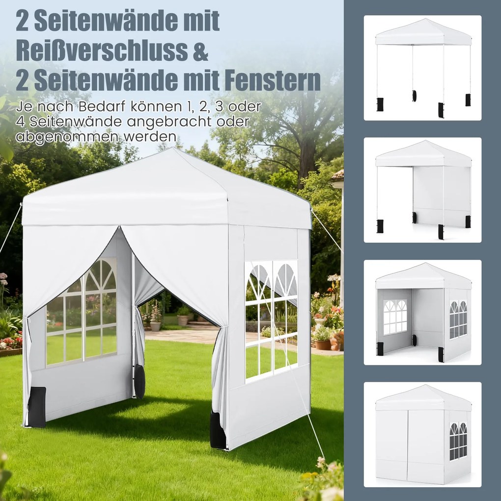 Costway Pop Up Pavilion Skládací zahradní altánek s odnímatelnými bočními