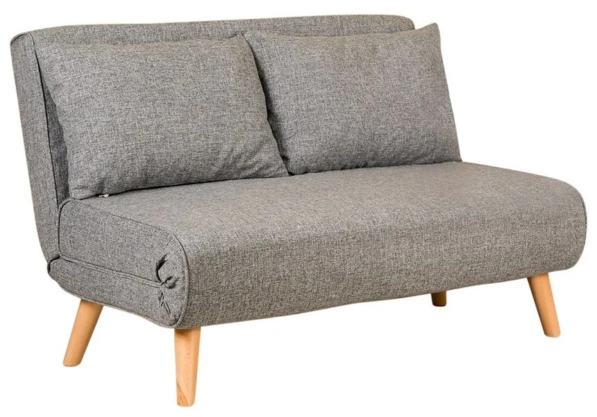 Designová rozkládací pohovka Felicitas 120 cm světle šedá