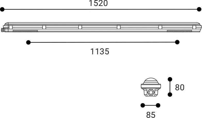 LED2 1221951EM LED2 Stropní venkovní svítidlo DUSTER III 150 29-52W 3000K/3500K/4000K EMERGENCY 3h šedá - LED2 Lighting