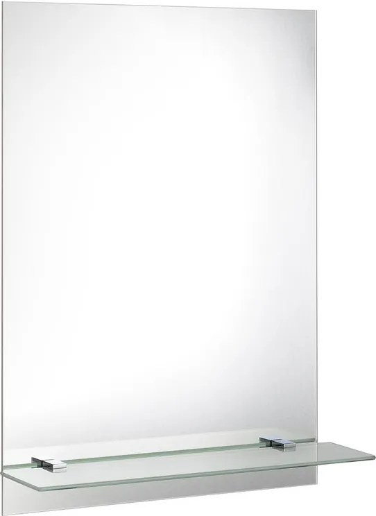 Aqualine Aqualine, Zrcadlo s policí 50x70cm, včetně závěsů, 22429-01
