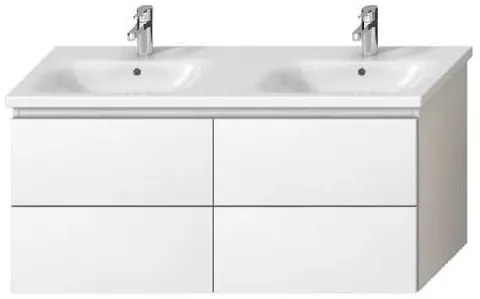 Jika Mio-N - Skříňka pod dvojumyvadlo 130, 127x59x45 cm, bílá H40J7184015001