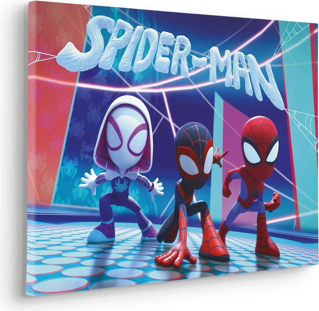 Komar Nástěnný obraz na rámu Spiderman Glowy Spideys 40 x 60 cm
