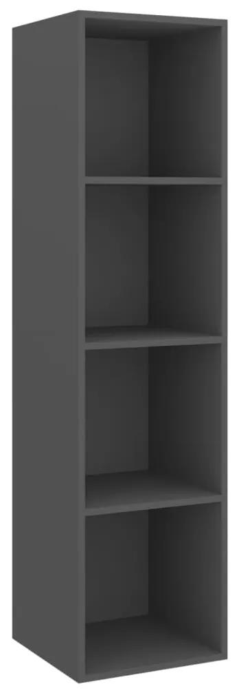 vidaXL Nástěnné TV skříňky 4 ks šedé kompozitní dřevo
