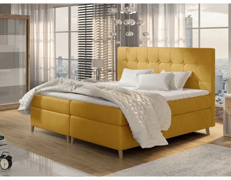 Kontinetální postel Crete, Rozměr postele: 120 x 200 cm, Barva:: Magic Velvet 2216