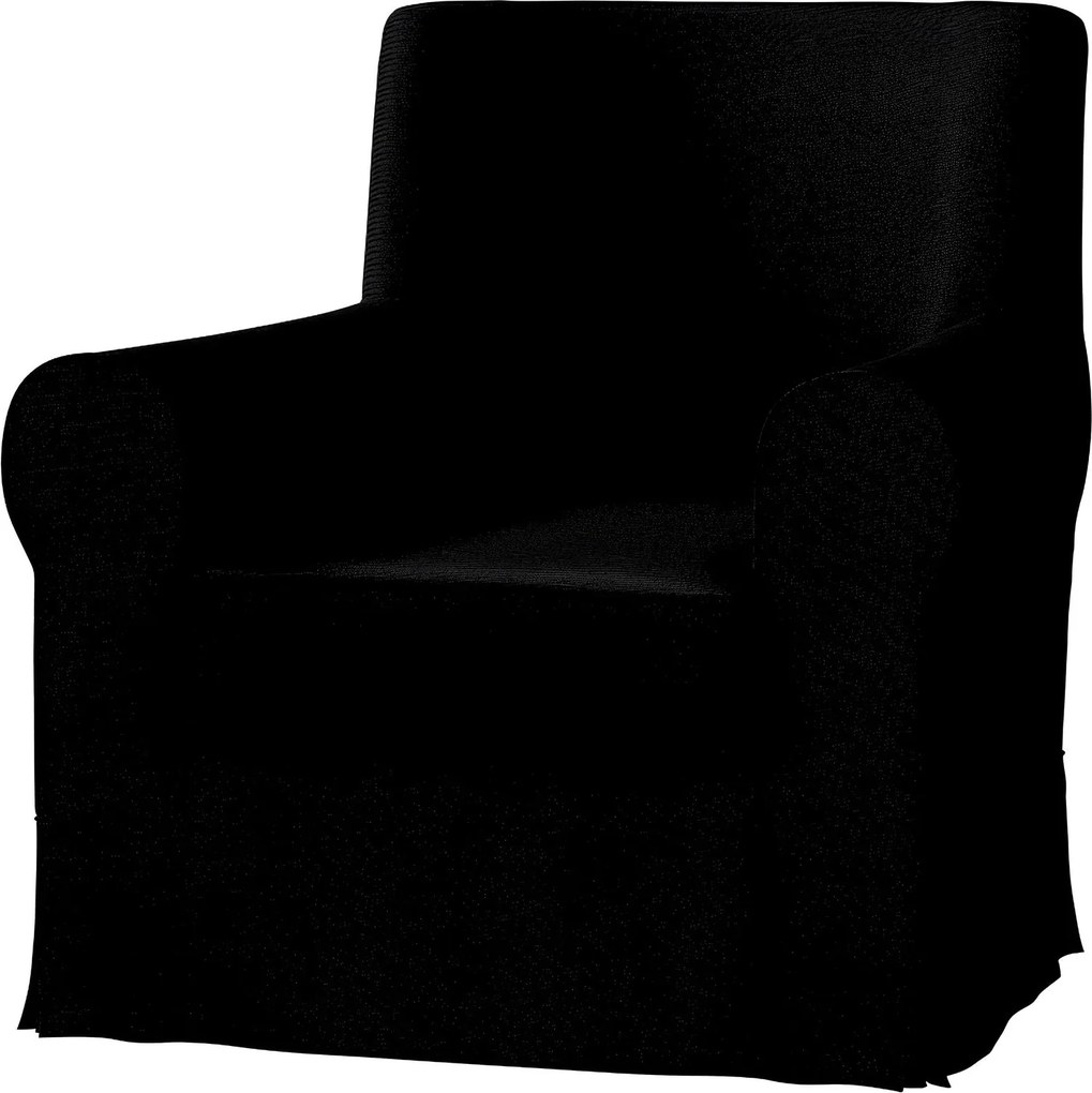 Potah na křeslo IKEA Ektorp Jennylund barva černá látka pletený vzor