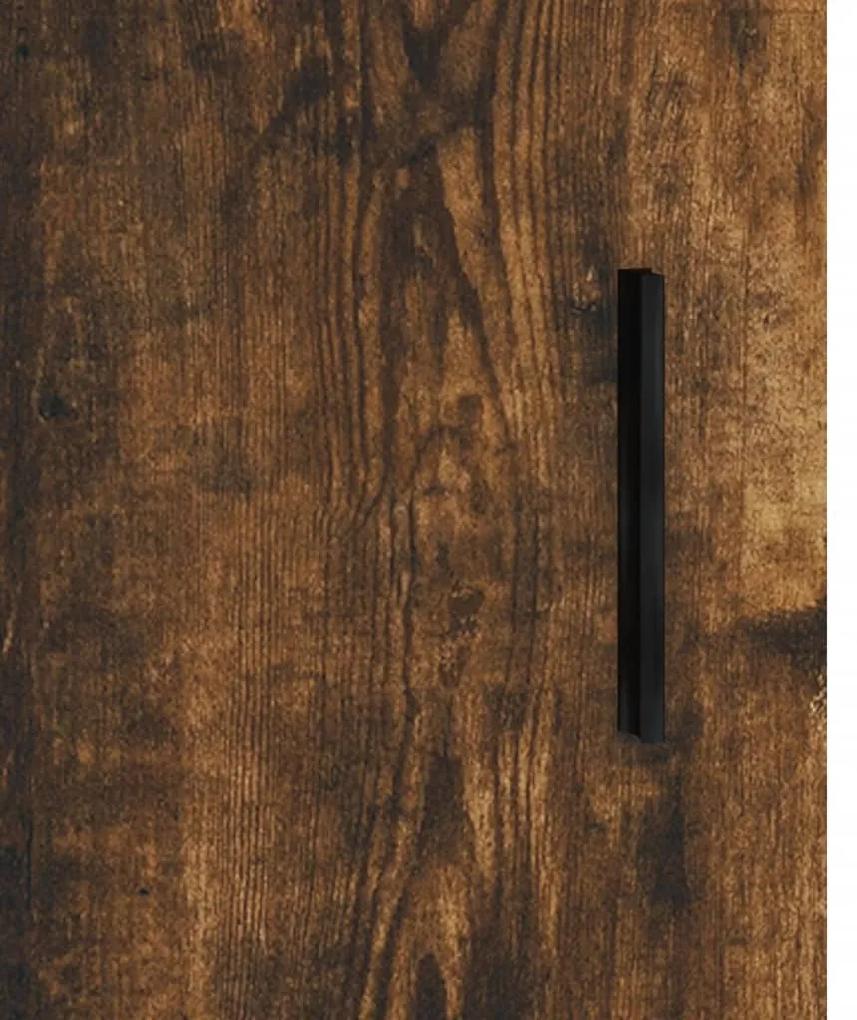 Skříň highboard kouřový dub 69,5 x 34 x 180 cm kompozitní dřevo,  3198230