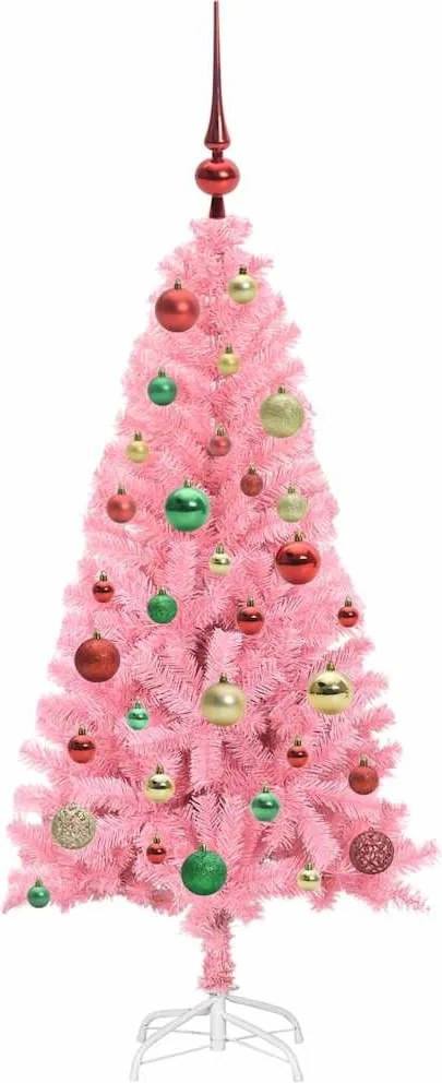 Vánoční stromeček Růžová 120 cm PVC 3396415