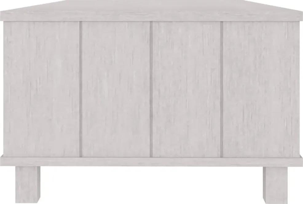 vidaXL Konferenční stolek HAMAR 100 x 55 x 35 cm masivní borovice [340453] Barva: Bílá