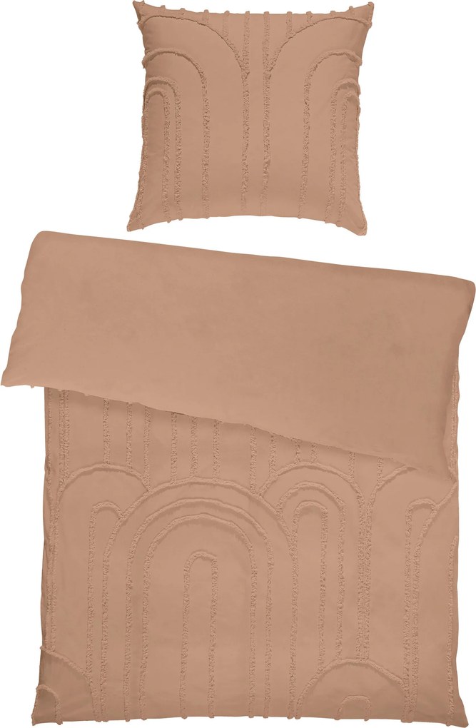 XXXLutz POVLEČENÍ, renforcé, světle hnědá, 135/200 cm Ambiente - Online Only povlečení - 004562022101