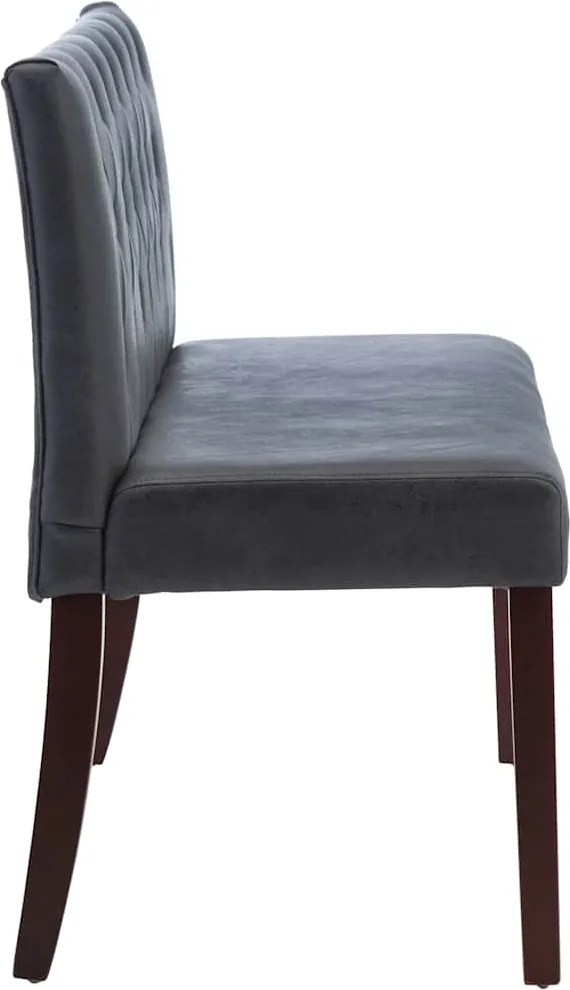 Lavice 120 cm šedá umělá semišová kůže 288574