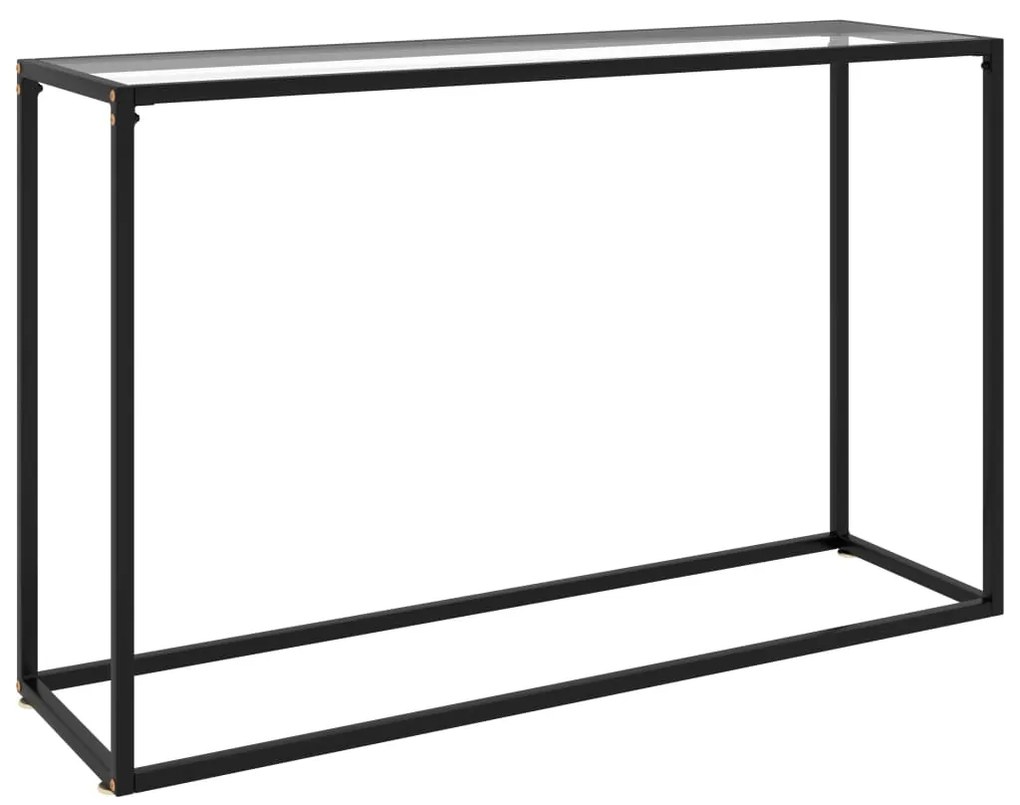 Konzolový stolek průhledný 120 x 35 x 75 cm tvrzené sklo 322815