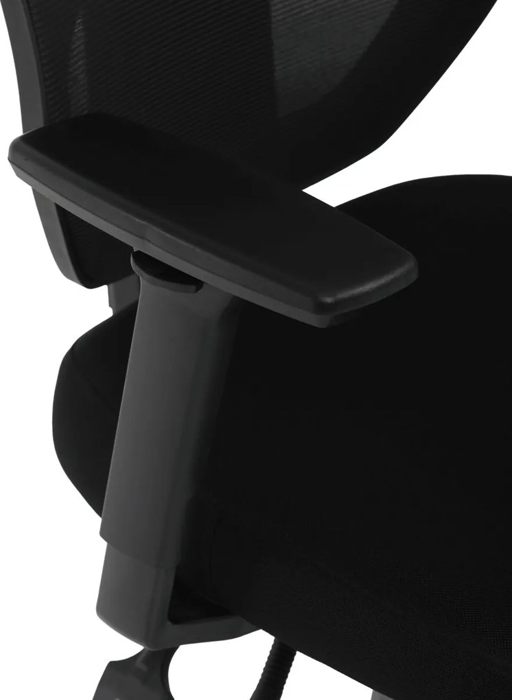 Ergonomická kancelářská židle EVRON - černá síťovina