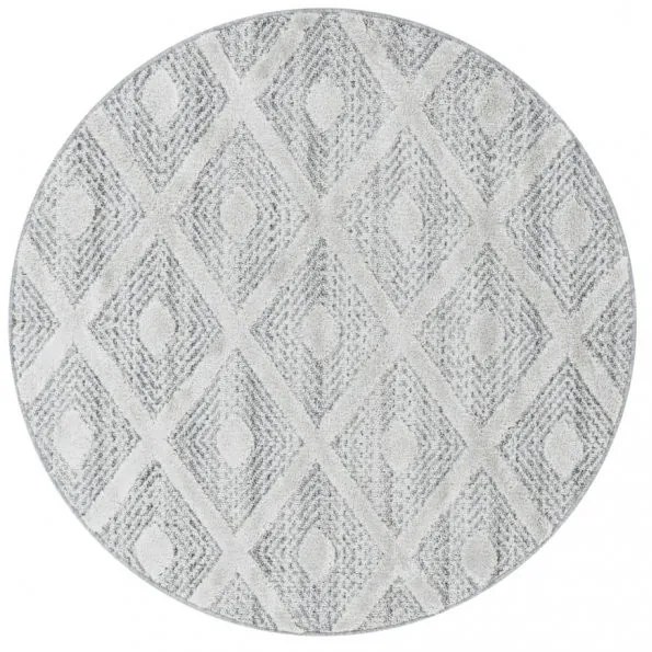 Vopi | Kusový koberec Pisa 4707 grey - Kruh průměr 120 cm