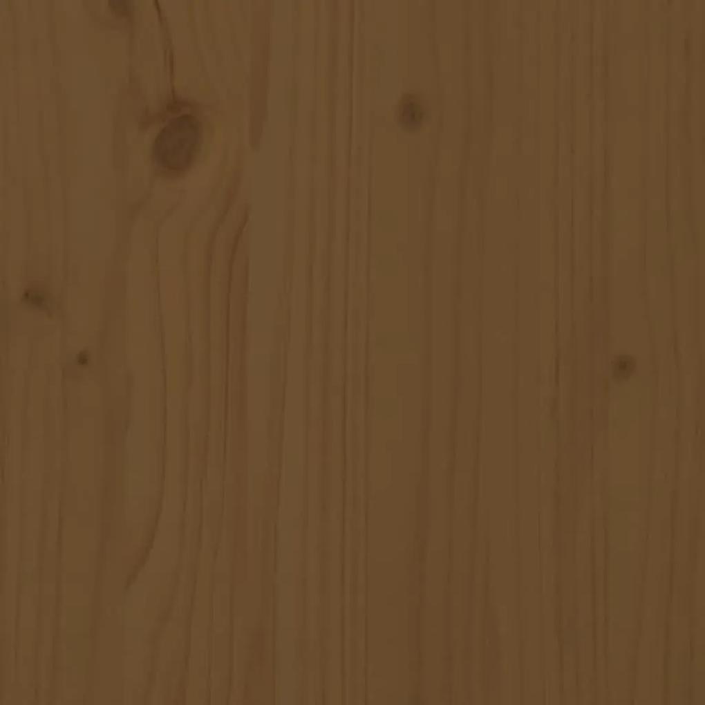 Stojan na dřevo medově hnědý 33,5x30x110 cm masivní borovice,  822619