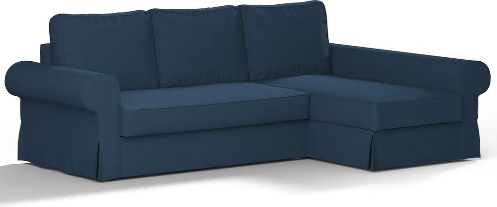 Potah na pohovku IKEA Backabro rozkládací se šezlongem barva tmavě modrá