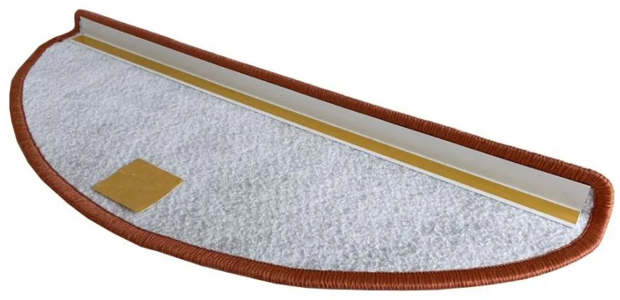 Schodišťové nášlapy Astra (půlkruh a obdélník) (Varianta: Půlkruh světle šedý 28 x 65 cm)