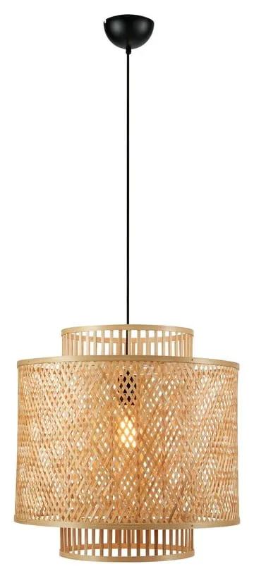 Závěsné svítidlo v přírodní barvě s bambusovým stínidlem ø 50 cm Strati – Markslöjd