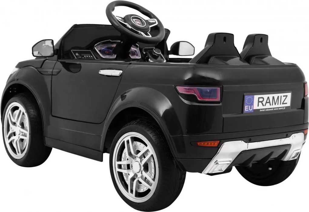 Ramiz Elektrické autíčko Rapid Racer pro děti, černé SUV + dálkové ovládání