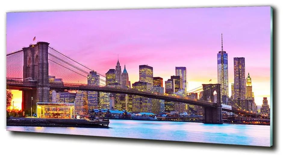 Wallmuralia Foto-obraz fotografie na skle Manhattan New York 125x50 cm