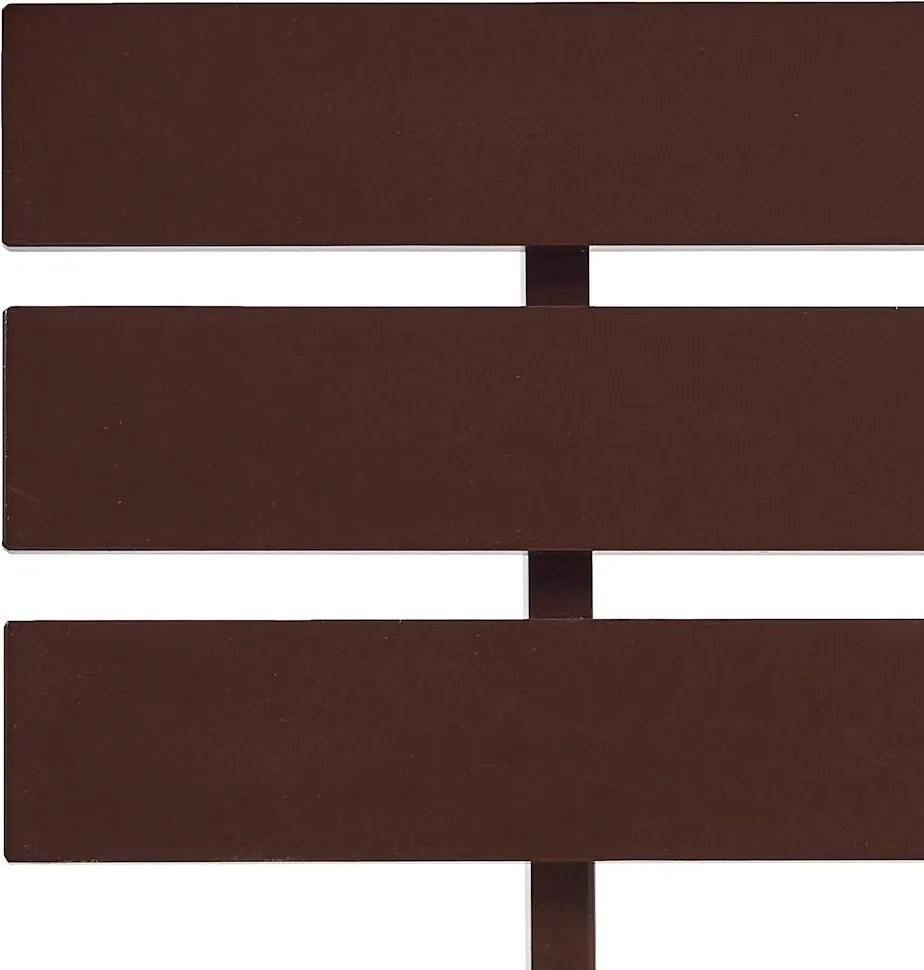 Rám postele tmavě hnědý masivní borovice 100 x 200 cm 283173