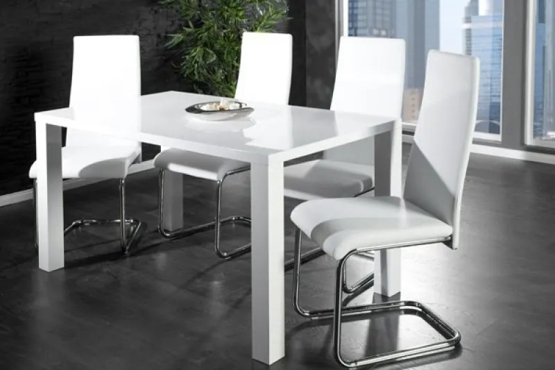 Design2 Stůl Lucente 140x80 bílý