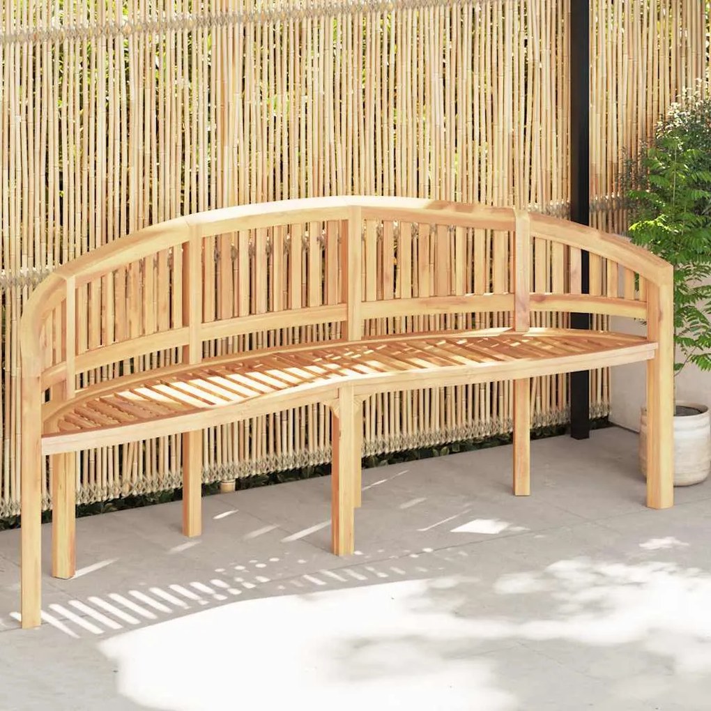 Lavice banana 200 cm masivní teakové dřevo 310495