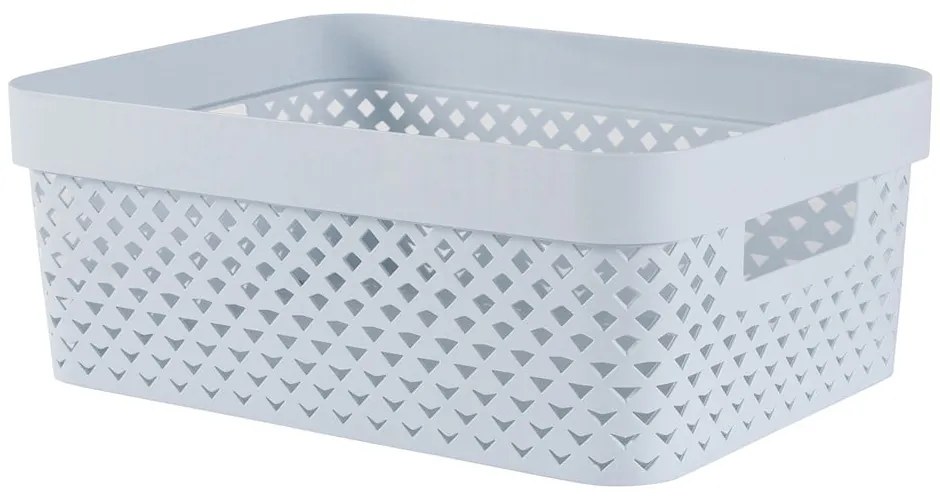 Světle modrý plastový úložný box 36x27x14 cm Pure – Curver
