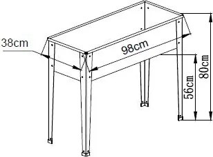 LANIT PLAST, s.r.o. vyvýšený záhon LANITPLAST RAISED BED 104 LG2423