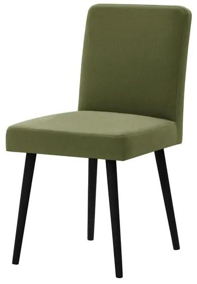 Zelená židle s černými nohami z bukového dřeva Ted Lapidus Maison Fragrance