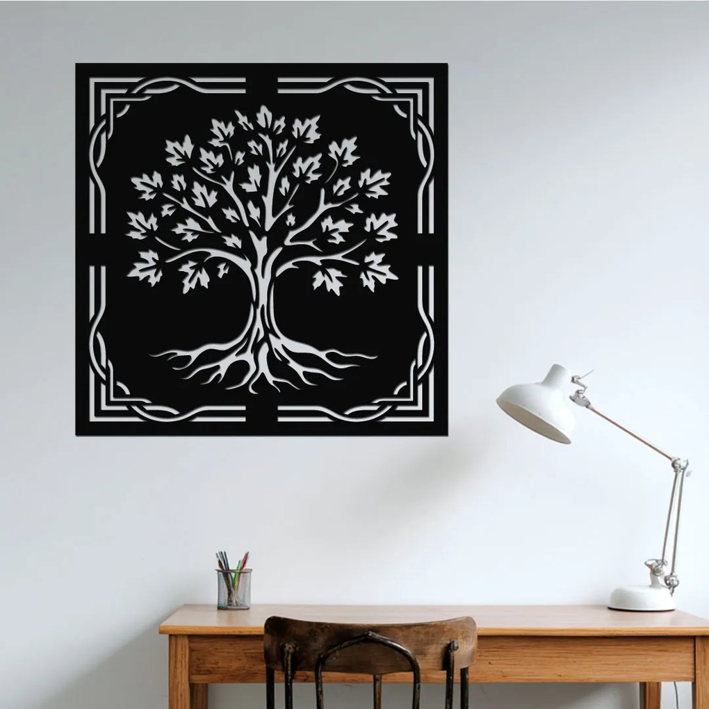 dřevo života Dřevěný strom PŘEDKŮ Zvolte rozměr (cm): 40x40, Zvolte barvu dekoru: Dub zlatý
