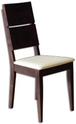 Jídelní židle kt173 masiv buk - moření OŘECH látka 10