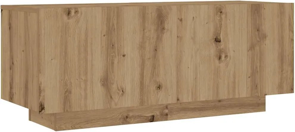 Noční stolek dub artisan 100x35x40 cm kompozitní dřevo 3329174