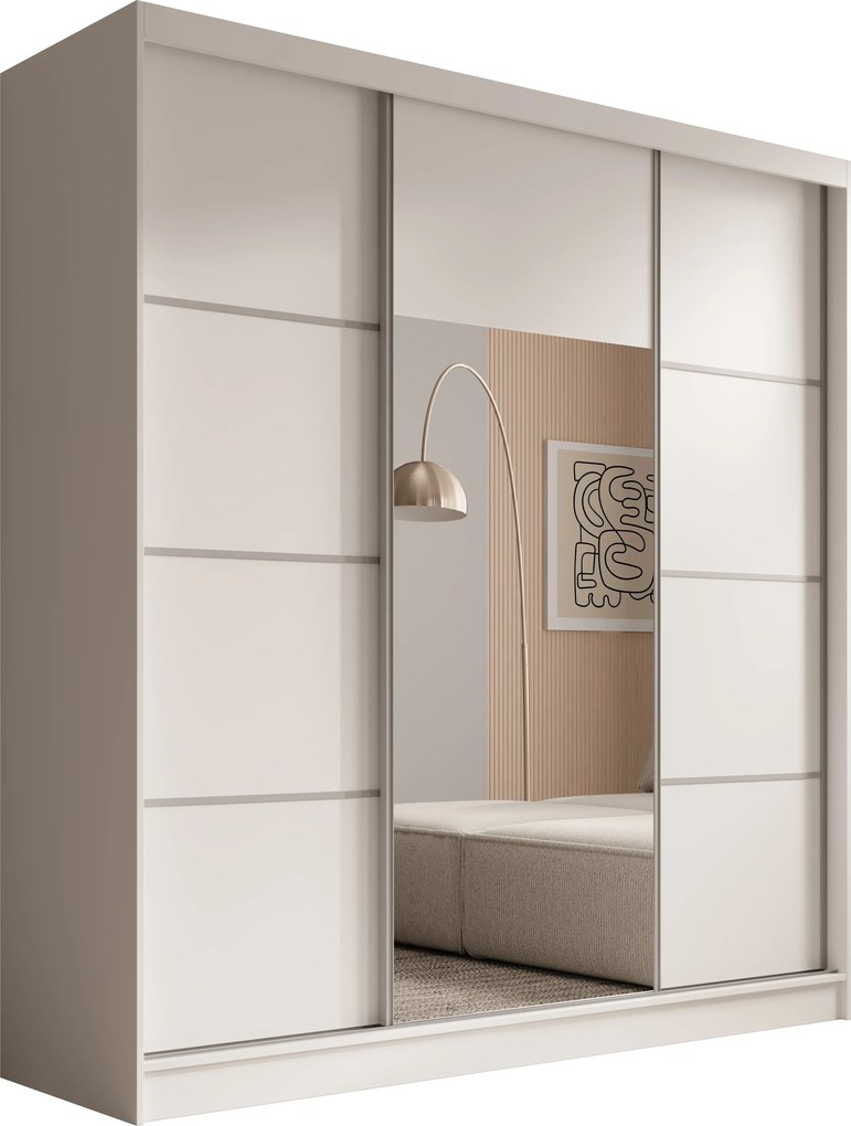 ADRK Furniture Šatní skříň s posuvnými dveřmi Keri 200 ADRK-SW-KER-200-WS