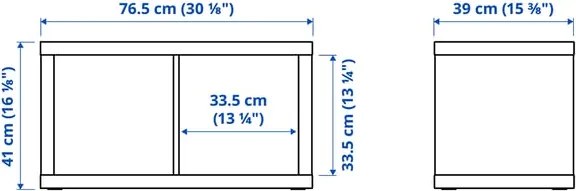 KALLAX Policový díl, bílá, 77x41 cm