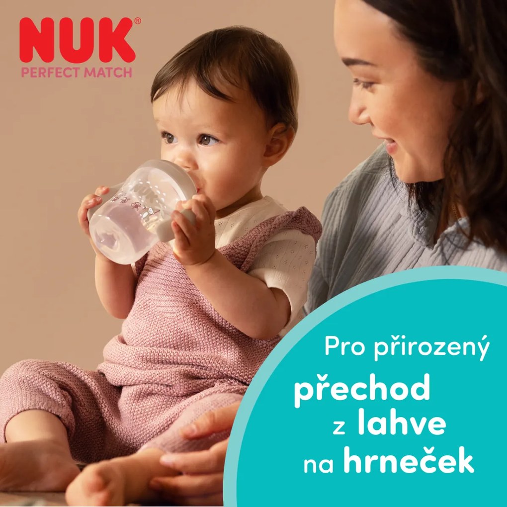 NUK Lahvička na učení svítící Perfect Match koala