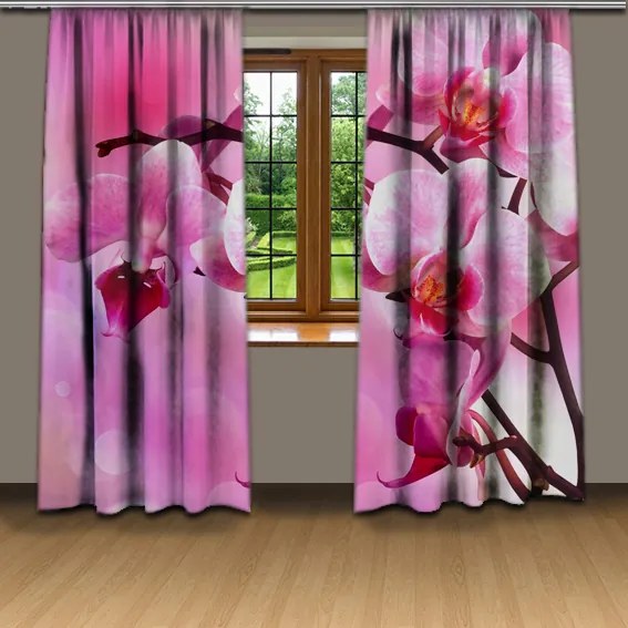 IMPAR Závěsy Orchidej (Rozměr : 140x250, Materiál: Blackout)